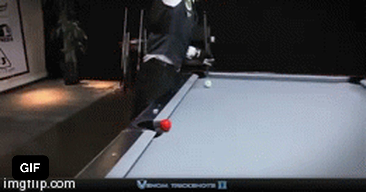 Incredible pool trick shot - 9GAG