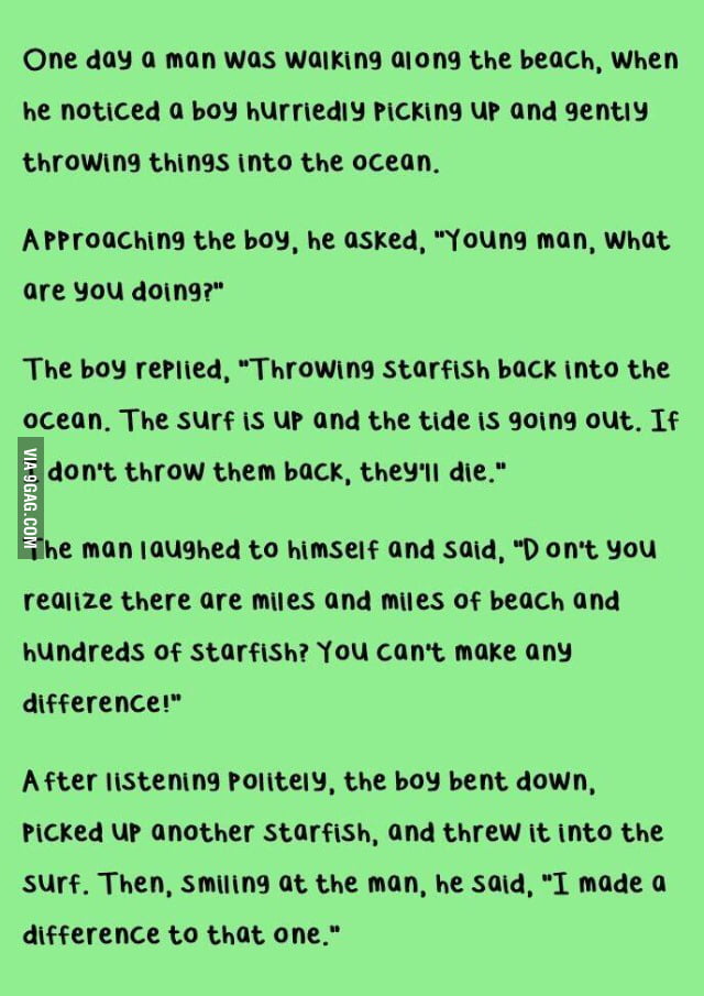 Making a difference - 9GAG