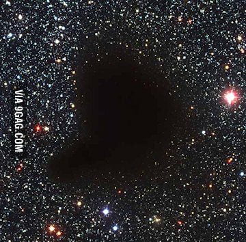 Largest known empty expanse in space, the Bootes Void. - 9GAG