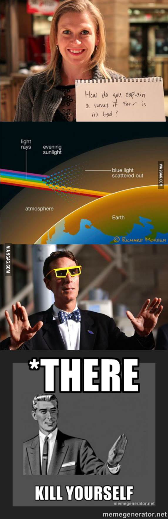 How do you explain a sunset if there's no God? - 9GAG