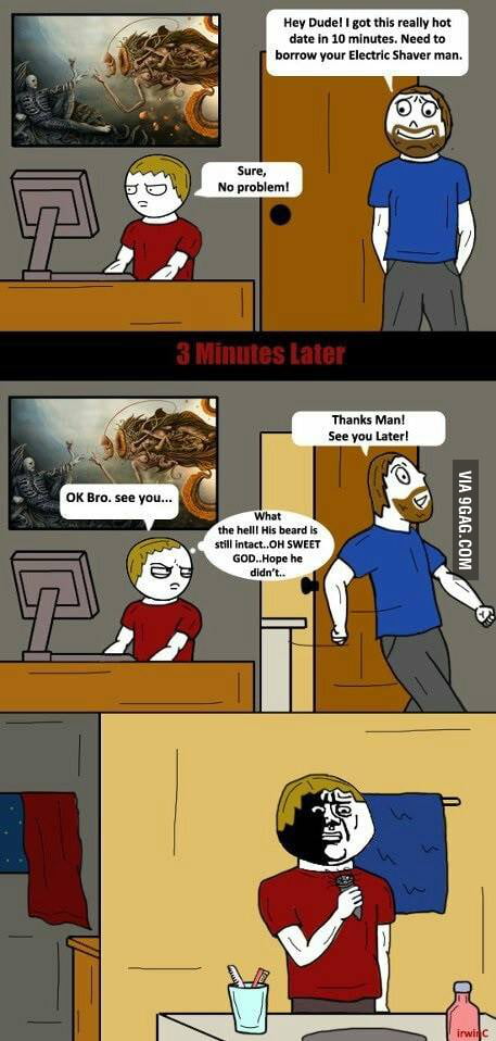 Can I Borrow Your Electric Shaver? - 9GAG