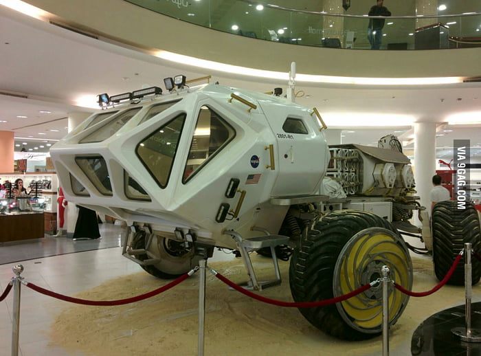 The martian rover on display in a theatre in Jordan (filming location ...
