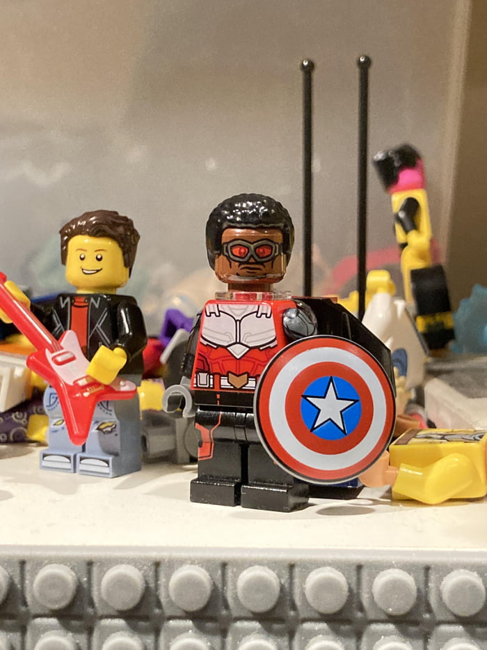 LEGO purist custom of Sam from Falcon and The Winter Soldier - 9GAG