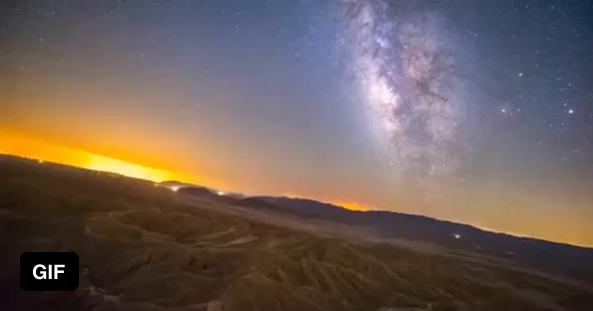 Star-Centred Time Lapse showing the earths rotation. Tenerife, Canary ...