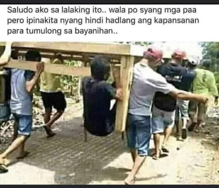 The bayanihan spirit. - 9GAG