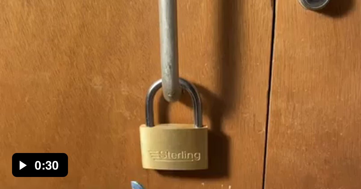 No bolt cutters handy? Break a padlock in seconds with only two ...