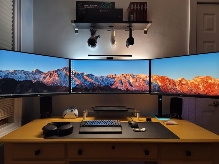 Triple Monitor setup in progress. Welcoming suggestions on what to add ...