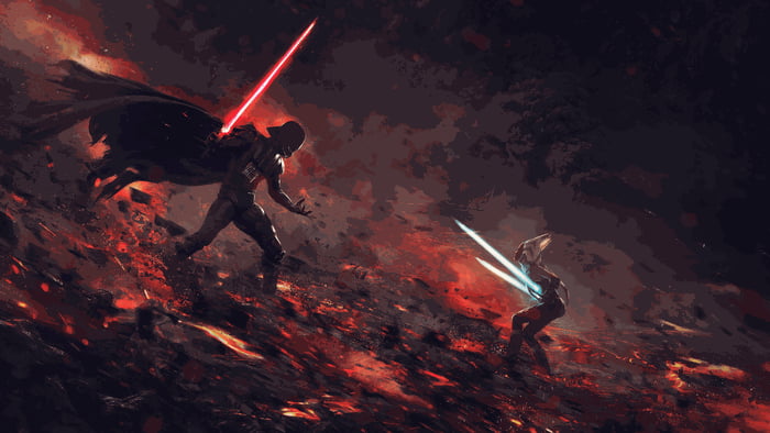 Star Wars - Vader vs. Tano - 9GAG