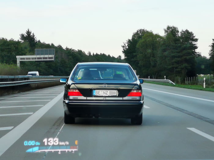 In Germany it's an unspoken law, that if you drive a Mercedes Benz, you ...
