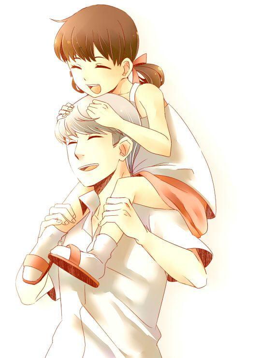 Posting Persona pics daily. Day 1149: P4 Nanako and Yu - 9GAG