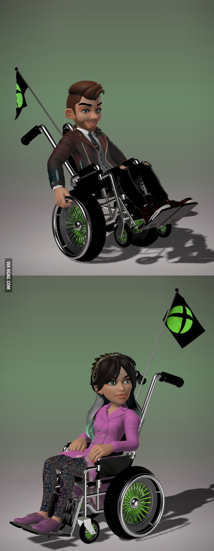 Microsoft announces wheelchair avatars for disabled Xbox One gamers - 9GAG