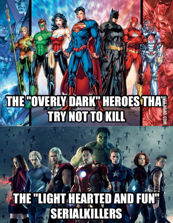 Marvel vs DC - 9GAG