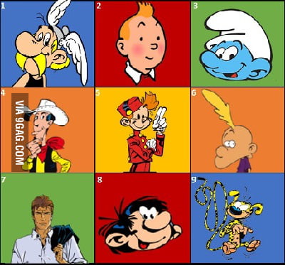 Here are some of the most famous belgian/french/suiss comics. Im ...