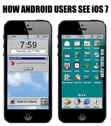 How Android users see iOS - 9GAG
