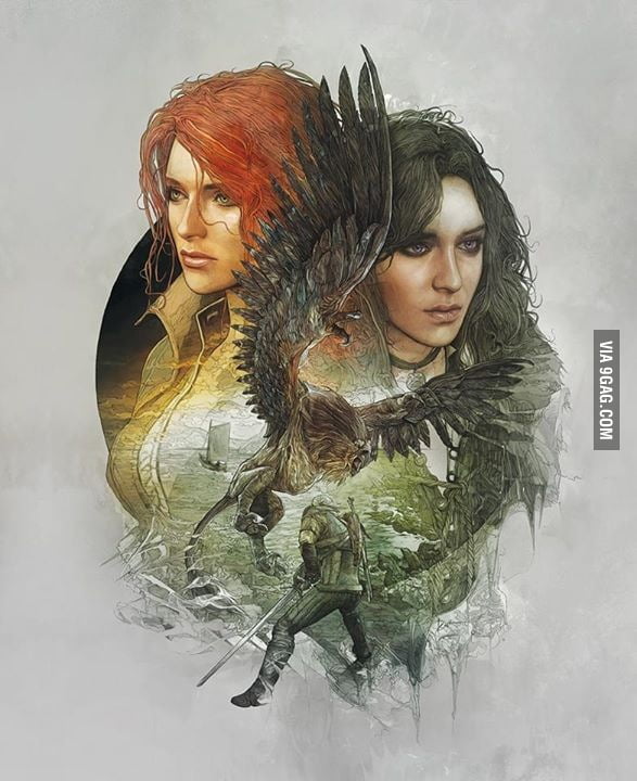 Awesome cover art for Witcher 3, - 9GAG