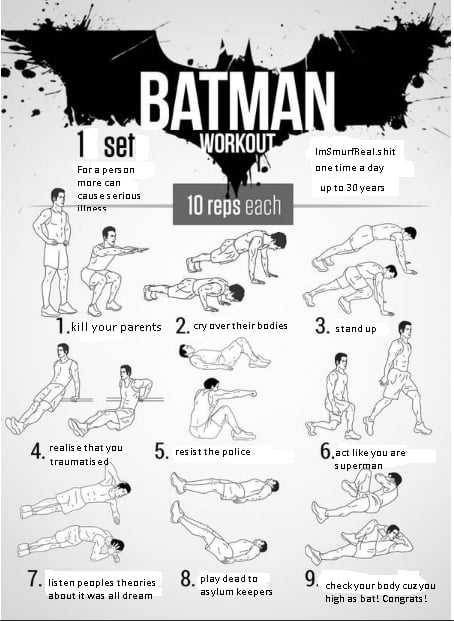 Realistic Batman Workout ! - 9GAG