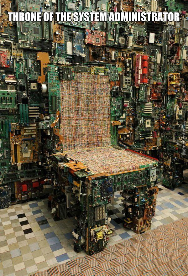 Throne of the system administrator - 9GAG