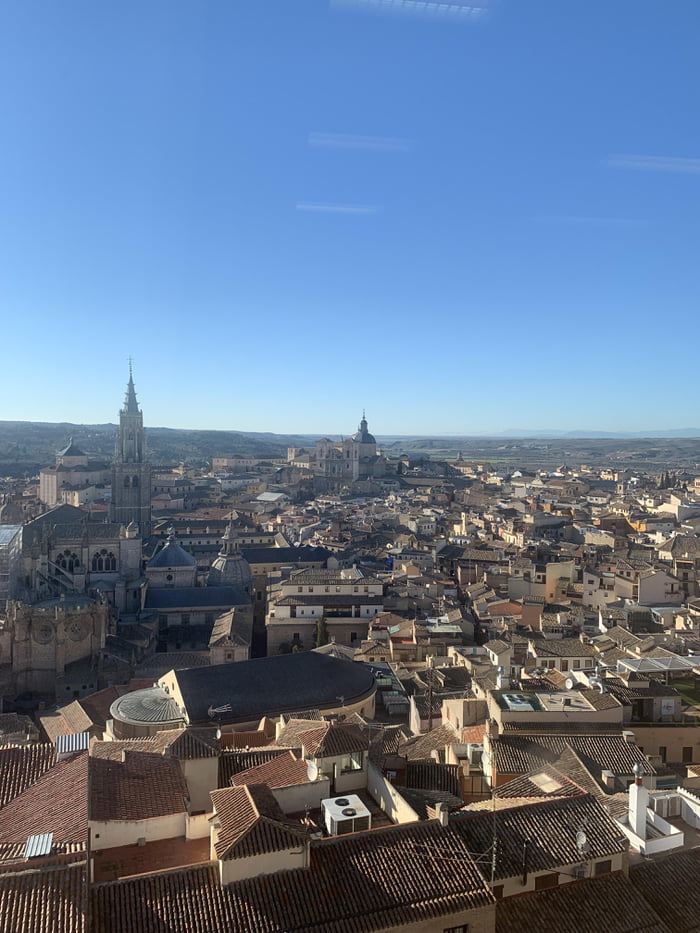 Toledo, Spain from a cafe in the library at the Alcazar - 9GAG