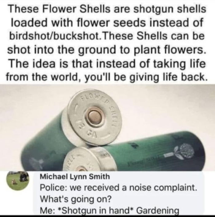 Gardening with your shotgun. - 9GAG