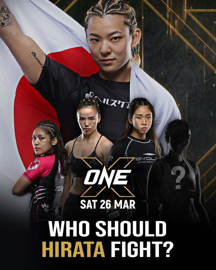ONE Champiknship asking fans who Itsuki Hirata should face at ONE: X March 26th - 9GAG