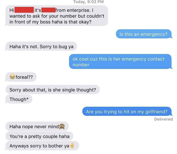 Enterprise worker tries to hit on customer and accidentally messages ...