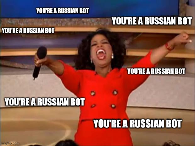 Everyone is a russian bot - 9GAG