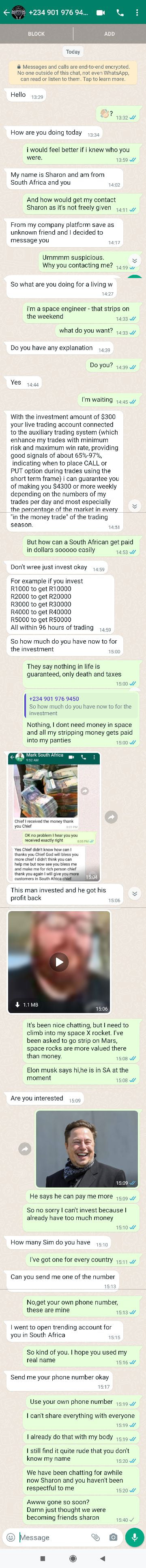 Wasting investment scammers time - 9GAG