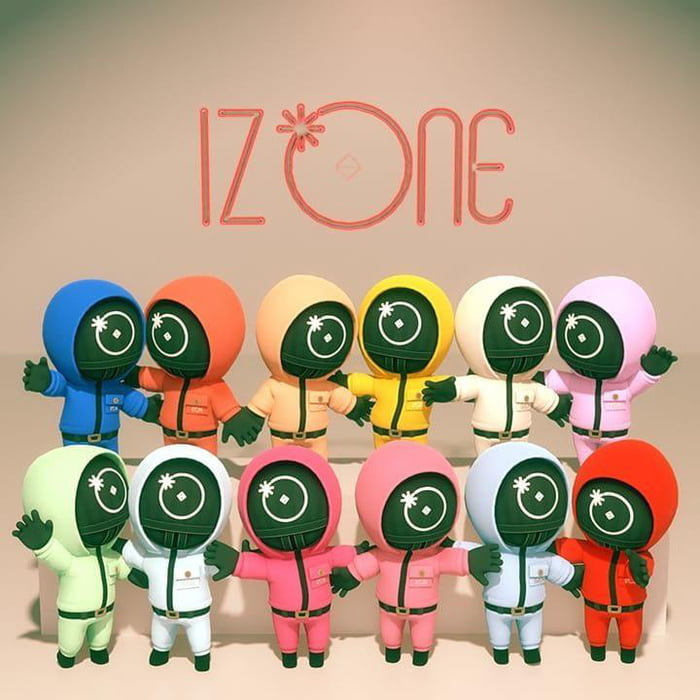 211029 IZ*ONE Squid Game Minions - 9GAG