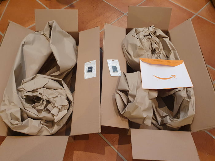Amazon shipped me 2 SD cards in 2 separate giant boxes - 9GAG