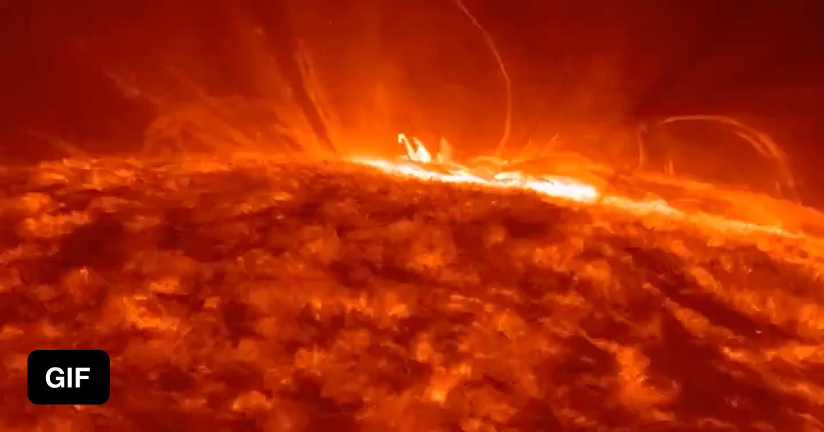 This video of Sun's Plasma rain larger than the earth captured by the ...