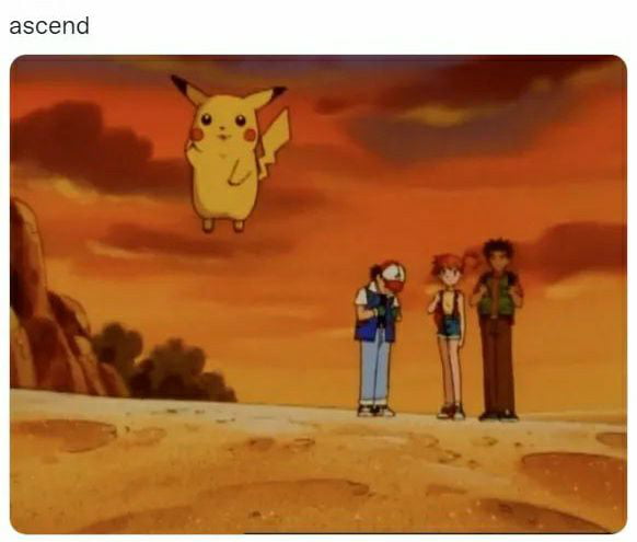 Ash texting while pikachu ascends to godhood. - 9GAG