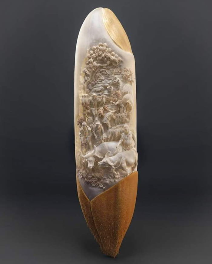 The complete process of producing rice is engraved on one single grain ...