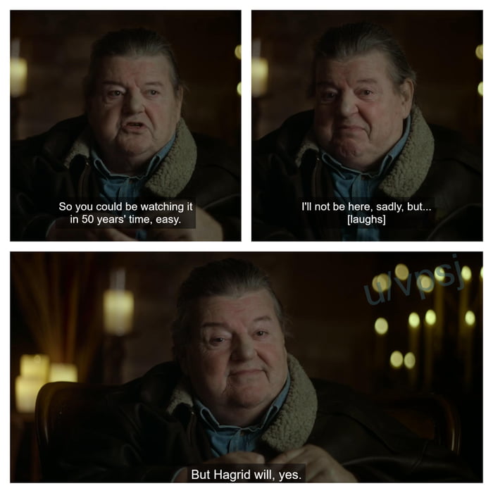 This statement by Robbie Coltrane never fails to make me smile - 9GAG