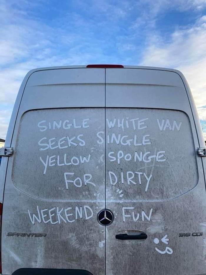 Writing on this dirty van! - 9GAG