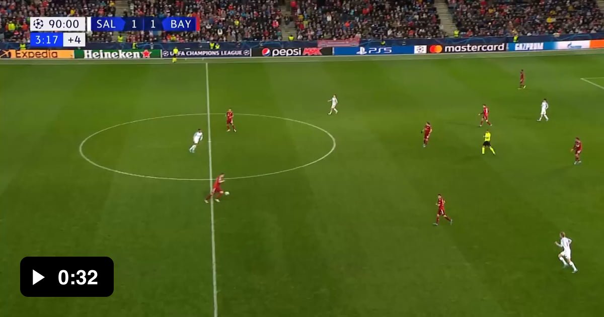 Thomas Müller "foul" against Salzburg 94' - 9GAG