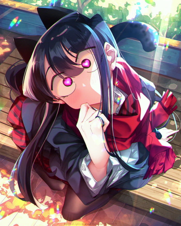 Neko Komi-san artwork by @Inkspirate_art - 9GAG