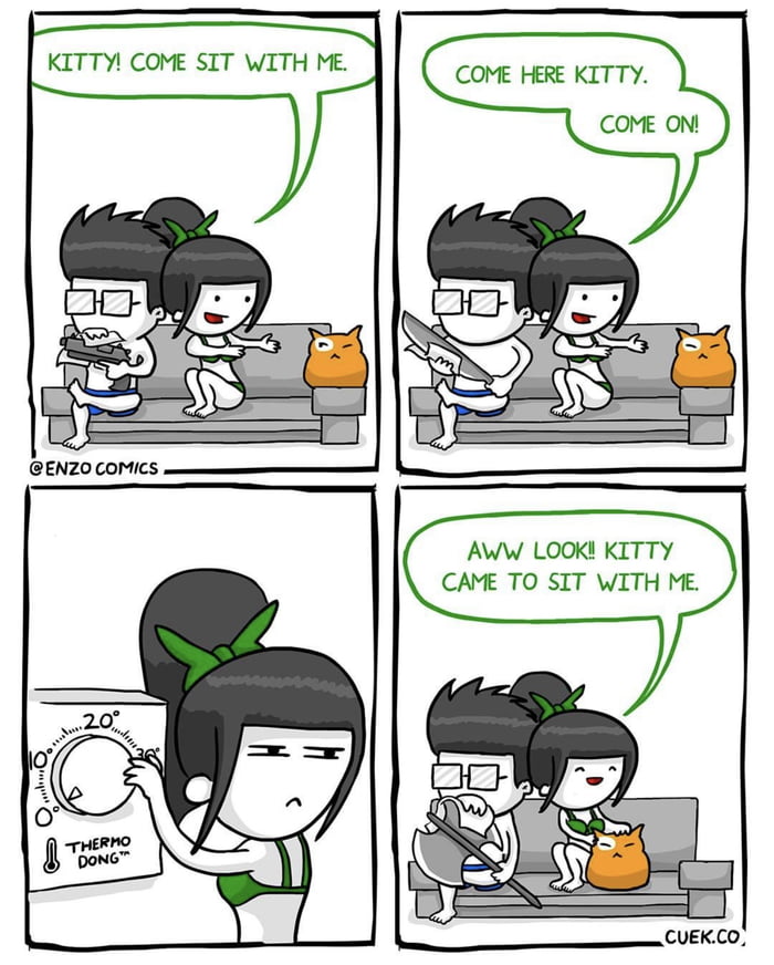 Cool cat (@Enzo comics) - 9GAG