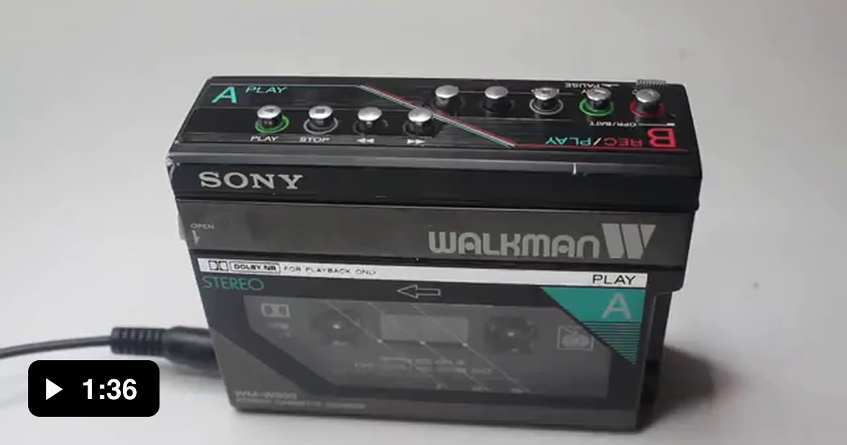 The WM-W800 was a unique addition to the Walkman range, for it was the ...