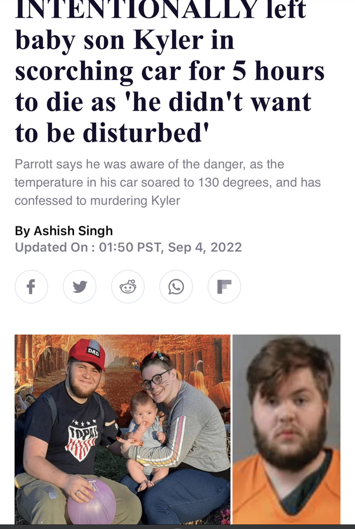 POS Father leave baby in car… - 9GAG