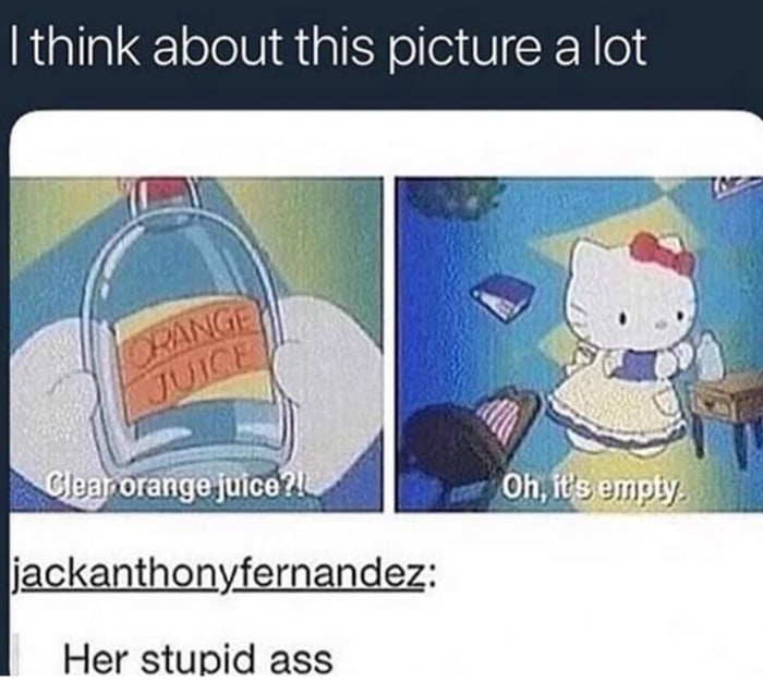 Clear orange juice - 9GAG