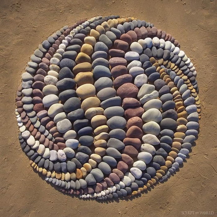 Colored stones in a cool pattern - 9GAG