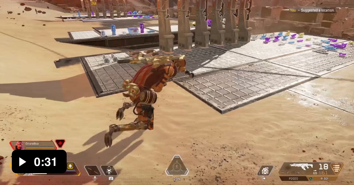 Here's a look at the googly eyes on the new Dasher skin for Octane ...