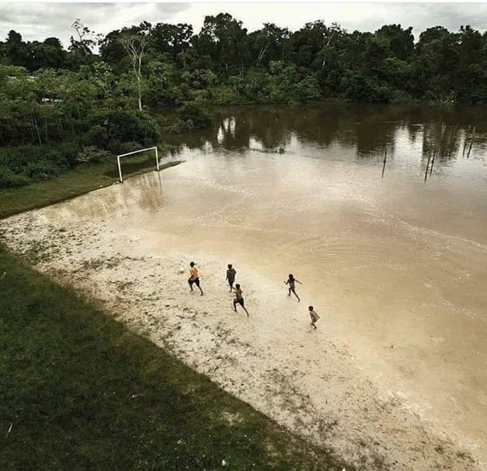 Beach + water football field - Maldives - 9GAG