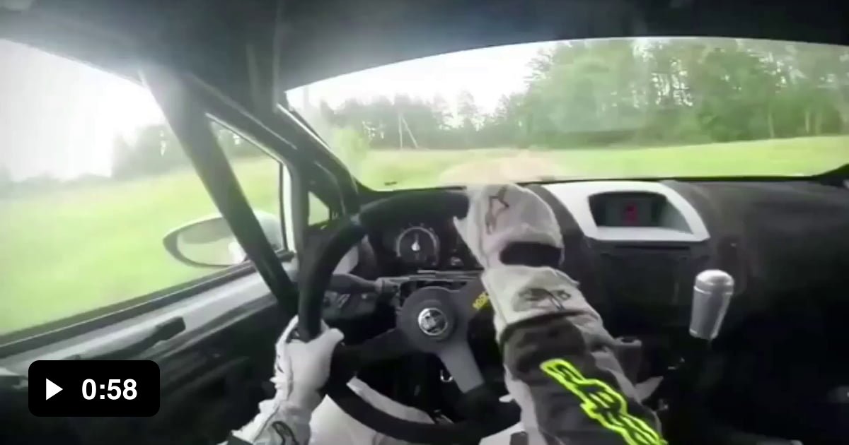 Insane first person rally driving. - 9GAG