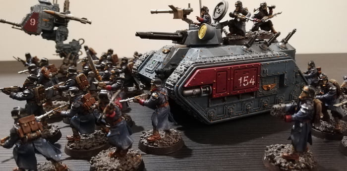 Finially started to add some armour to my DKOK infantry. Sentinel and ...