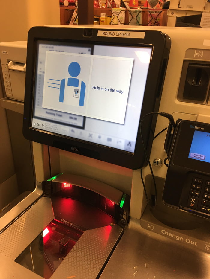 Help is on the way (self checkout stations) - 9GAG