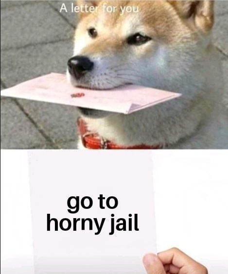 Go to horny jail. Please leave your best bonk memes on your way in. - 9GAG