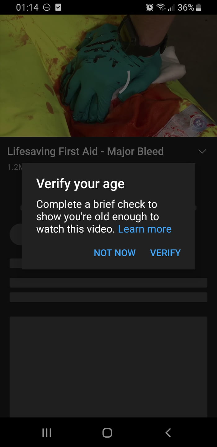 Verify age to save someone from dying - 9GAG