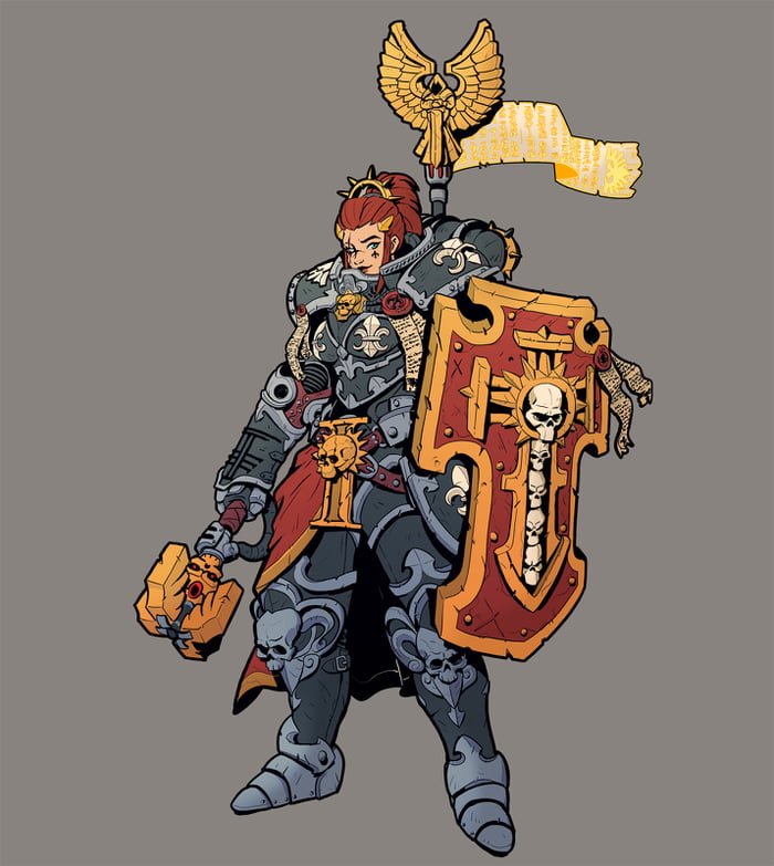 Sister of Battle Brigitte (Warhammer 40k Themed Skin) - 9GAG