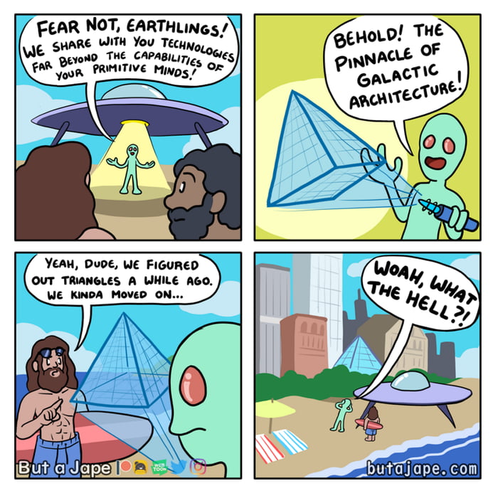 Aliens, pyramids, etc. - 9GAG